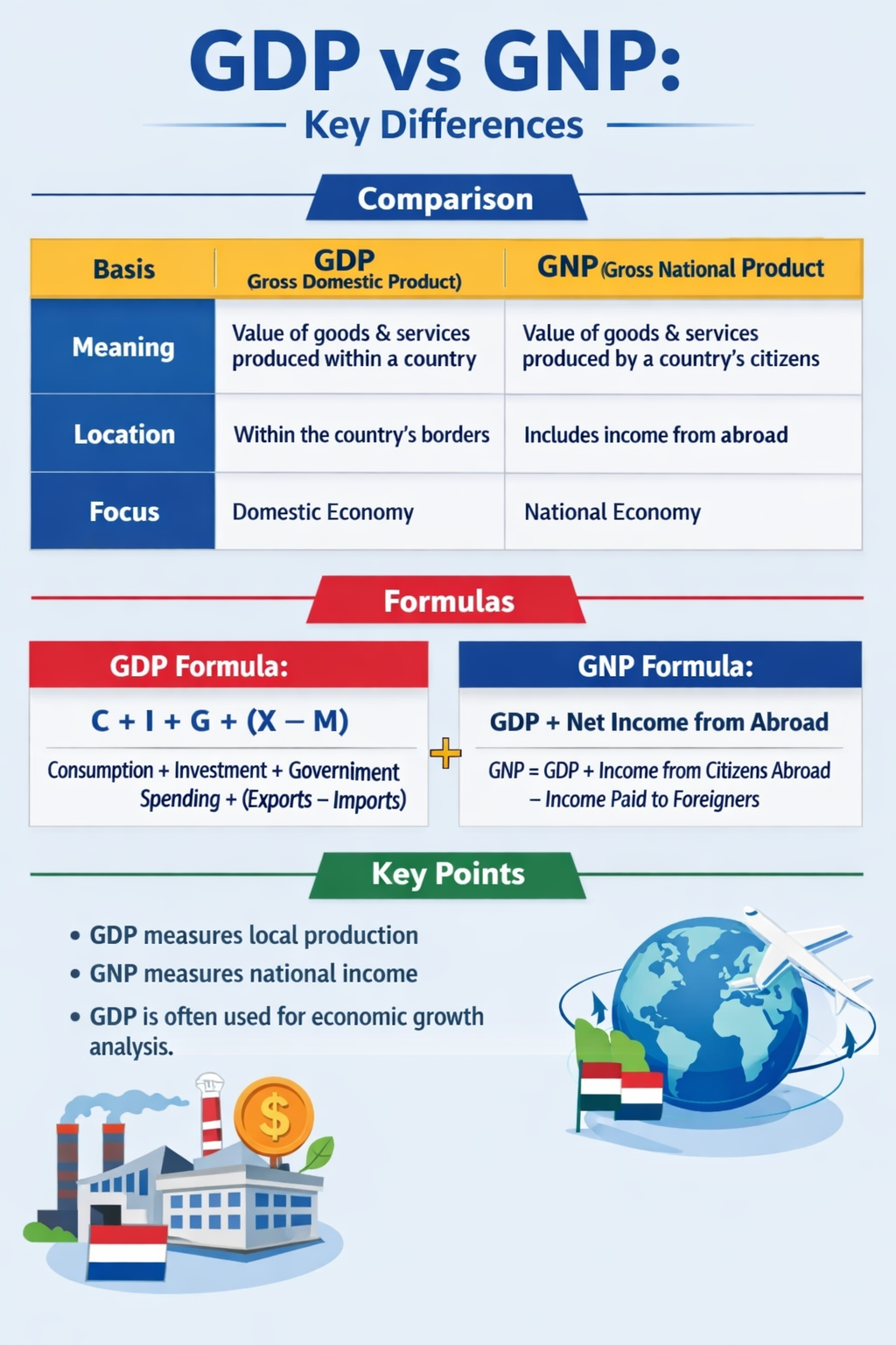 GDP vs GNP & National Income Methods | IES Guide 2026